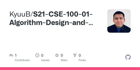 Github Kyuubs21 Cse 100 01 Algorithm Design And Analysis