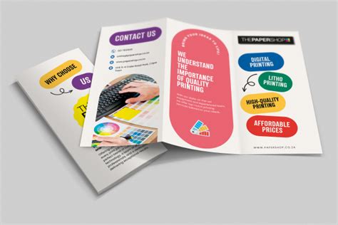 Tri Fold Brochures The Paper Shop