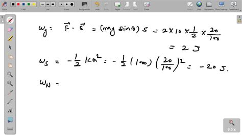a block of mass 2 kg is released from rest on a smooth inclined plane