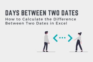 How To Calculate The Difference Between Two Dates In Excel That Excel Site