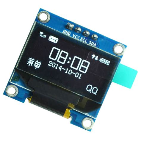pantalla oled 0 96 128x64 blanco i2c sdd1306