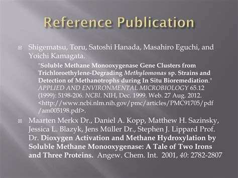 Ppt Isolating Methane Monooxygenase Gene From Methylomonas Methylosinus Species Powerpoint