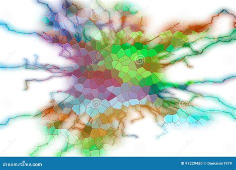 Playful Lightning Shape Abstract Background Stock Illustration Illustration Of Spots Green