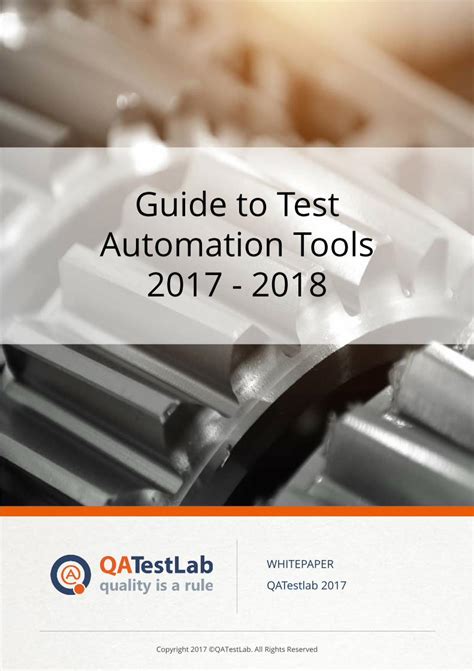 Pdf Guide To Test Automation Tools 2017 2018 · Ranorex Studio