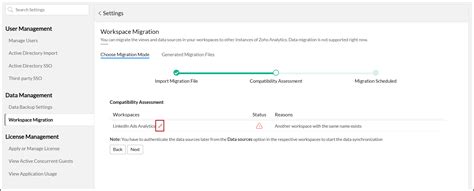 Migration Zoho Analytics On Premise