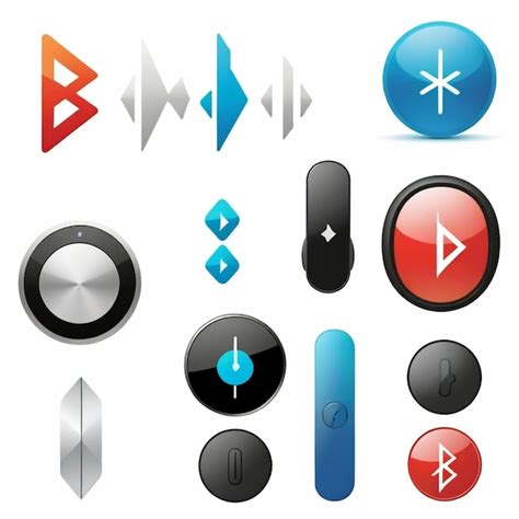 Bluetooth Vector Set White Background Isolated Premium Ai Generated