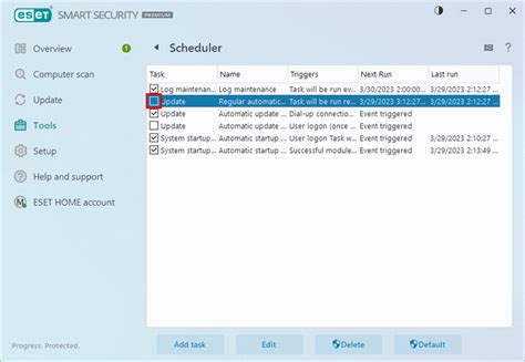KB728 Configure ESET Windows Home Products For Use With A Dial Up Internet Connection