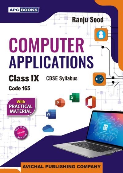 Computer Applications Code 165 With Practical Material Class Ix