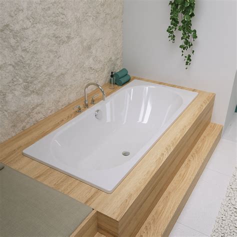 Kaldewei Classic Duo Rectangular Bath Built In With Easy Clean Finish White 291000013001