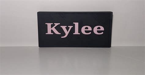 Kylee Nameplate By Reap Download Free Stl Model