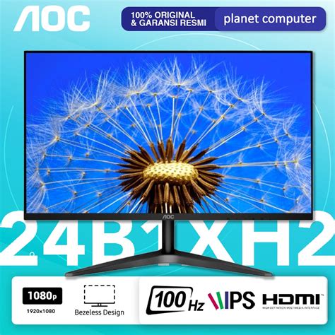 Jual Monitor LED AOC 24B1XH2 Super Slim Monitor 23 8 IPS 100Hz FHD 4ms Shopee Indonesia