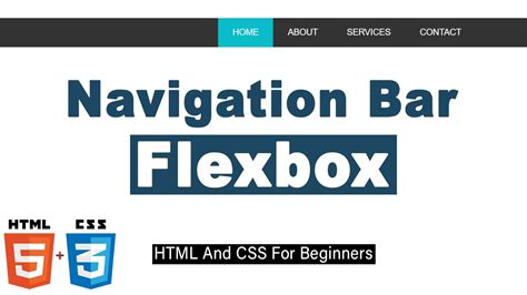 Html Navigation Bar Tutorial Html And Css Tutorial Youtube