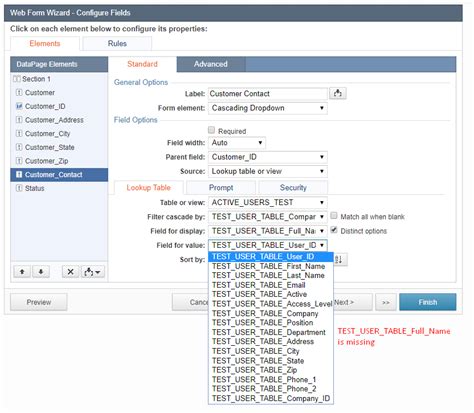 cascading dropdown issue datapages caspio community forums