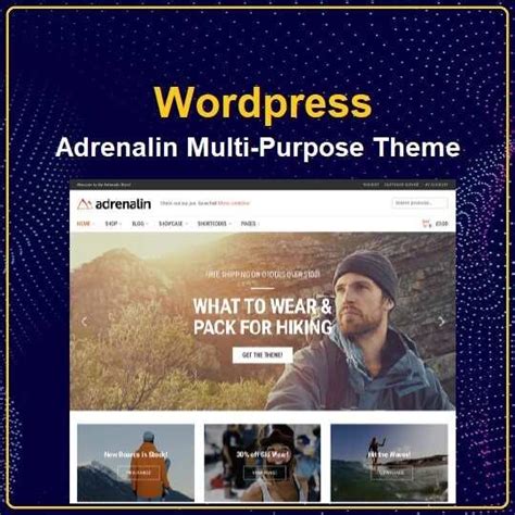 Adrenalin Multi Purpose Woocommerce Theme Gpl Theme Resocraft