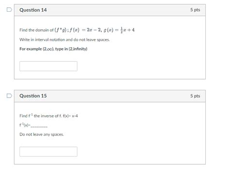solved find f−g f x x 1 g x 2x−3 just give final answer