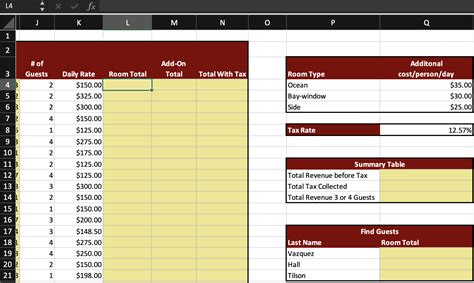 Solved Calculate The Room Total For The First Transaction