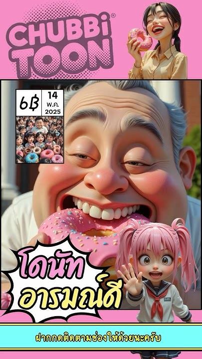 โดนัท อารมณ์ดี🍩🩷 การ์ตูน การ์ตูนเด็ก การ์ตูนไทย การ์ตูนตลก การ์ตูนai Shorts ชูบิตูน Youtube