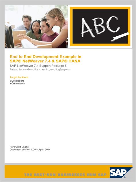 brand new abap 7 4 for sap hana end to end development guide with