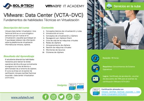Vmware Data Center Vcta Dcv Pdf V Mware Computación En La Nube