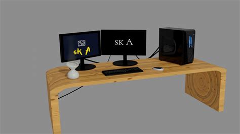 Basic Pc Setup 3d Model