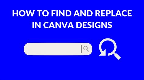 how to find and replace in canva designs template fonts
