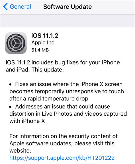 Apple Posts IOS 11 1 2 With Fix For Unresponsive IPhone X Screen In Cold Weather