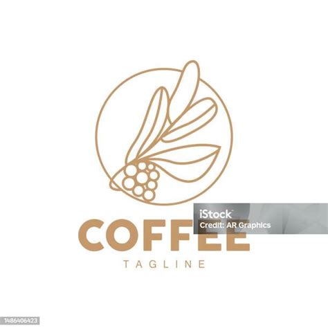 커피 로고 커피 트리 디자인 카페 음료 벡터 아이콘 브랜드 일러스트 레이 션 기호 0명에 대한 스톡 벡터 아트 및 기타 이미지