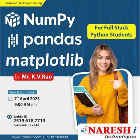 Python Programming Numpy Pandas Coding Matplotlib Programmer Naresh I Technologies