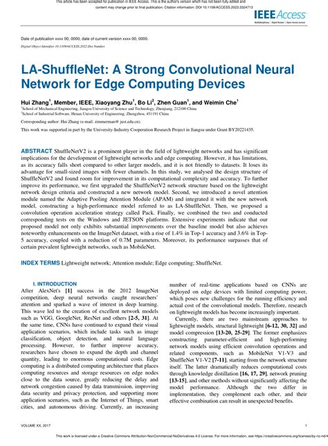 pdf la shufflenet a strong convolutional neural network for edge