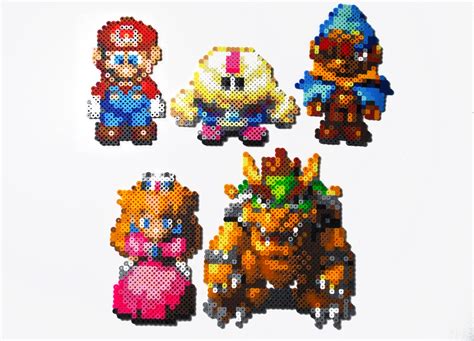 Super Mario Rpg Perler Set Bead Pixel Sprites Super Nintendo Etsy Canada