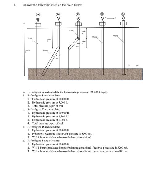Get Answer A Refer Figure A And Calculate The Hydrostatic Pressure