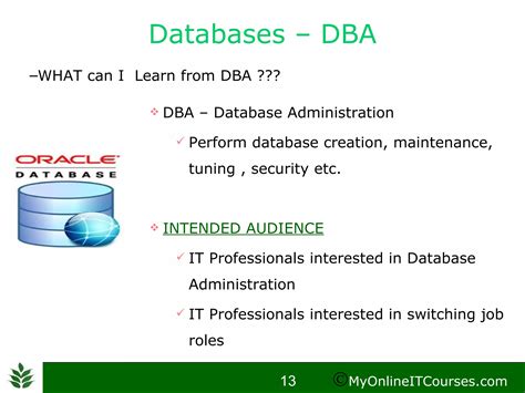 oracle database career paths introduction ppt