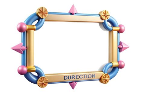 Plus Size Model Arrow Border Frame With Direction Text Concept As A Sleek Border Frame Design