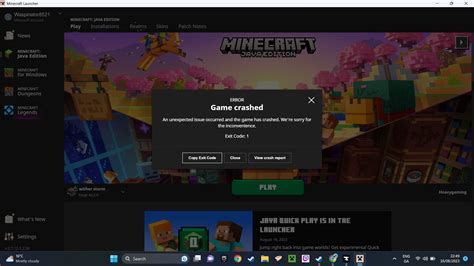Every Time I Try To Launch The Mod In Curseforge It Crashs With Exit Code 1 · Issue 1328