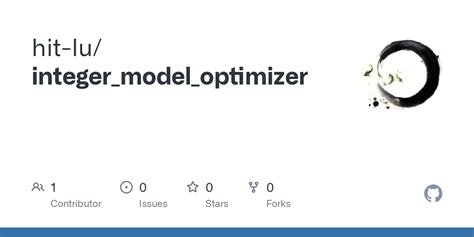 Github Hit Luintegermodeloptimizer