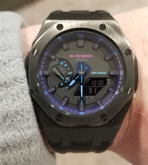 Casio G Shock Royal Oak Black Metal Black Dial Full 47 Off