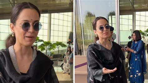 Watch Kangana Ranauts Conversation With Paps About Her Nephew Is Too
