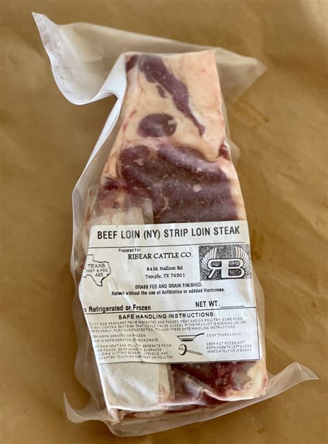 Ny Strip Steak Ribear Cattle Co
