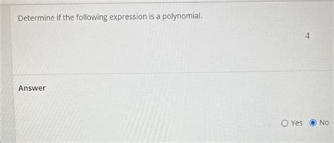 Solved Determine If The Following Expression Is A Chegg