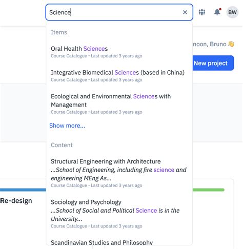 Searching For Projects In Content Workflow Bynder Support