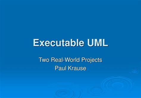 ppt executable uml powerpoint presentation free download id 4753494