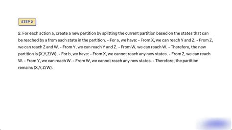 Carry Out The Bisimulation Coloring Algorithm Step By Step On The
