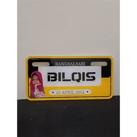 Jual Plat Sepeda Listrik Foto Custom Shopee Indonesia