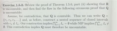 solved review the proof of theorem 1 5 6 part ii