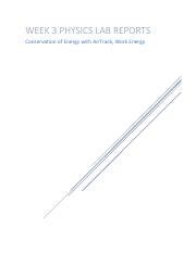 Physics Lab Report Pdf W WEEK PHYSICS LAB REPORTS Conservation Of Energy With AirTrack