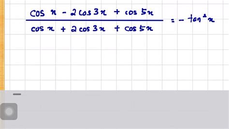Proving Trigonometry Using Factor Formulae Youtube