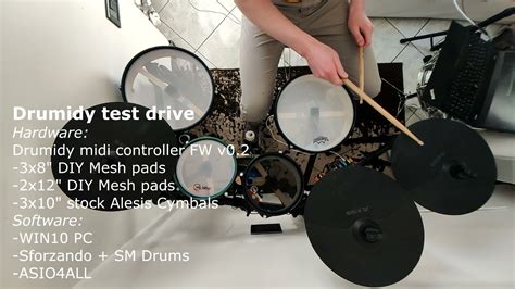 Drumidy Diy Drum Midi Controller Test Drive YouTube