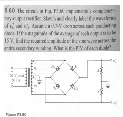 Solved 360 The Circuit In Fig P360 Implements A