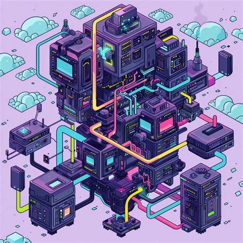 Illustration Of A Multiplayer Game Architecture With Servers And