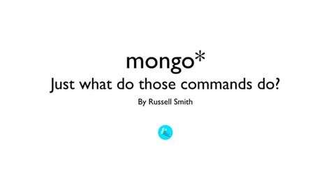 Mongodb Command Line Tools Ppt